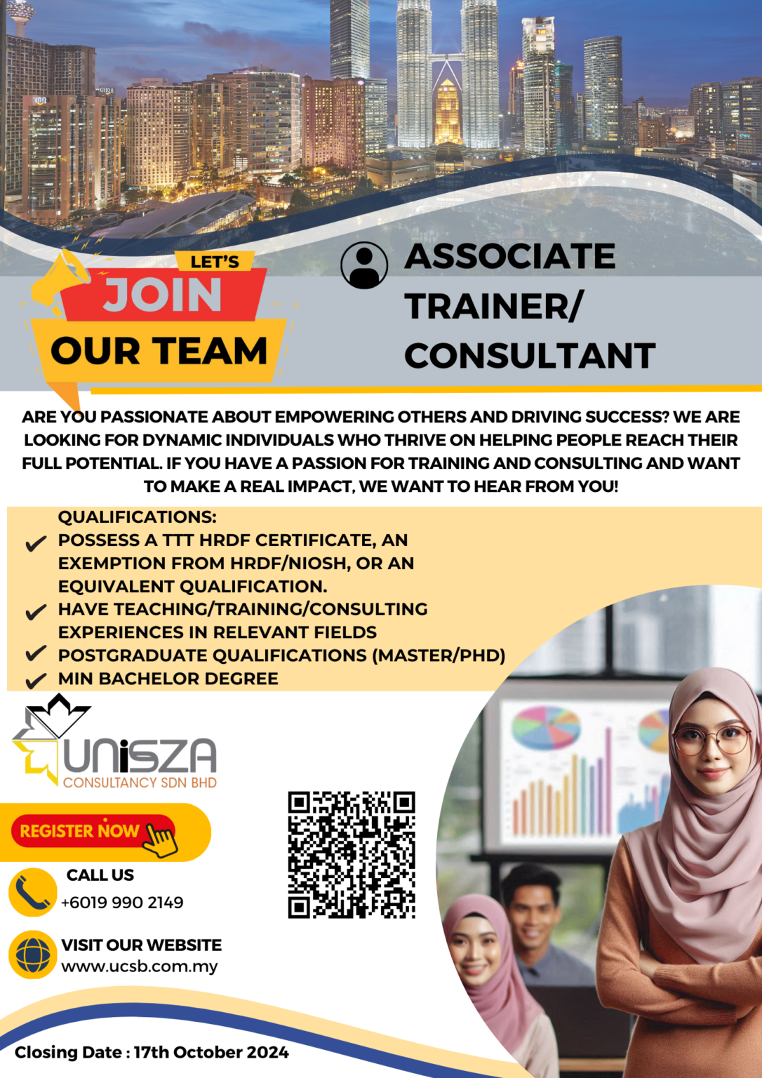 ASSOCIATE TRAINER/CONSULTANT – UniSZA Consultancy